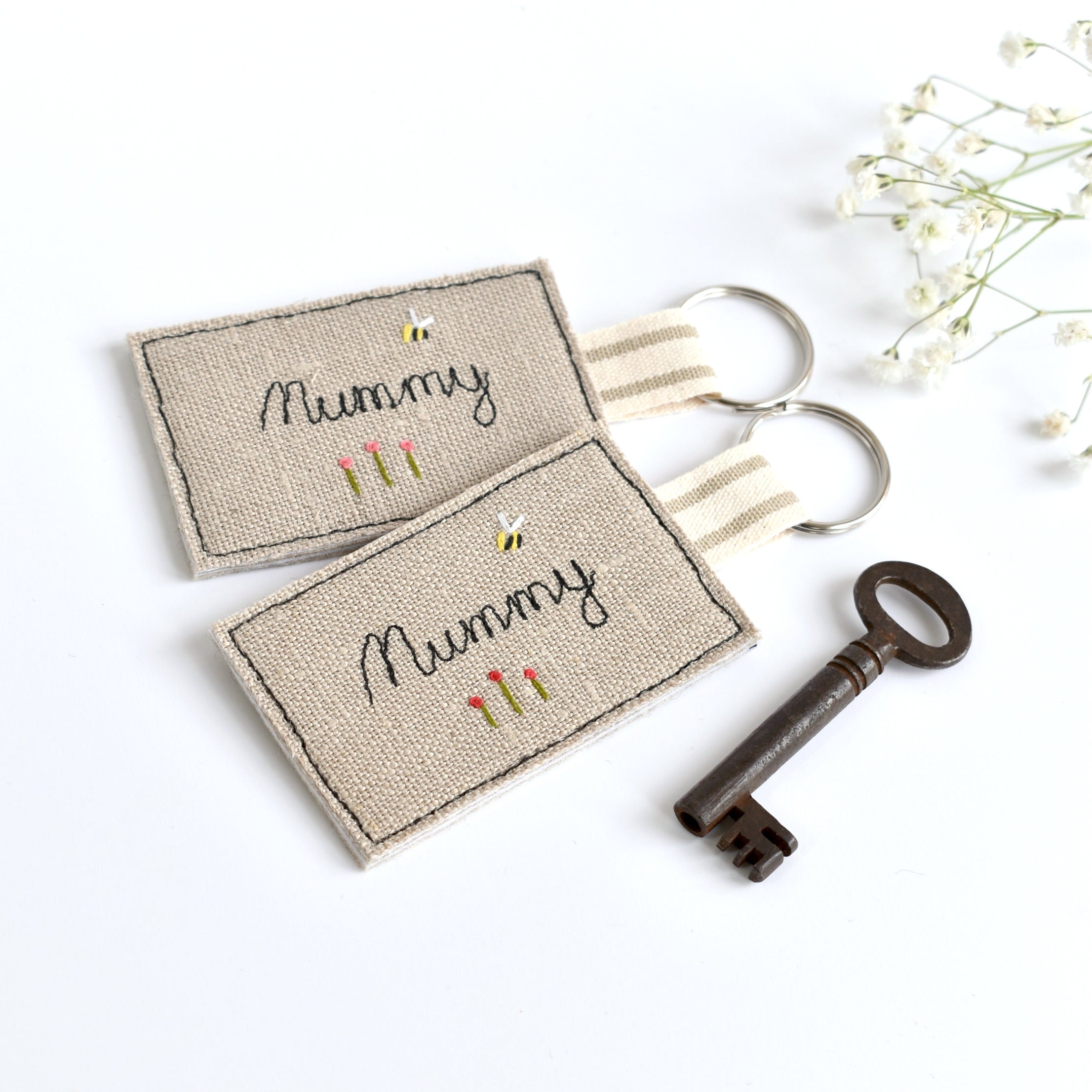 Embroidered Mummy keyring, Mummy keychain, Gifts for Mothers day ...